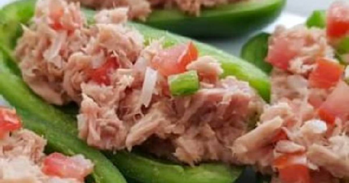 Chiles rellenos de atun - 26 recetas caseras- Cookpad