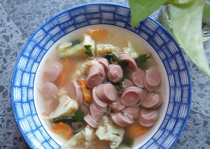 Resep Sop Sosis Ayam oleh Liez_Tya - Cookpad