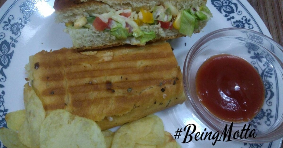 Panini Grill Sandwich Recipe by Jasmin Motta _ #BeingMotta - Cookpad