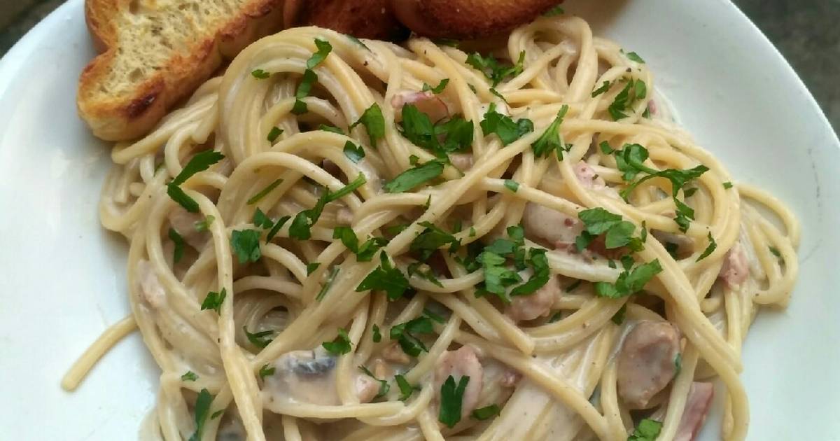 Pasta con champiñones - 3,846 recetas caseras- Cookpad