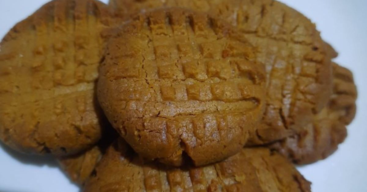 Resep Peanut Butter Cookies 3 Bahan (Cookies Dari Selai Kacang) oleh ...