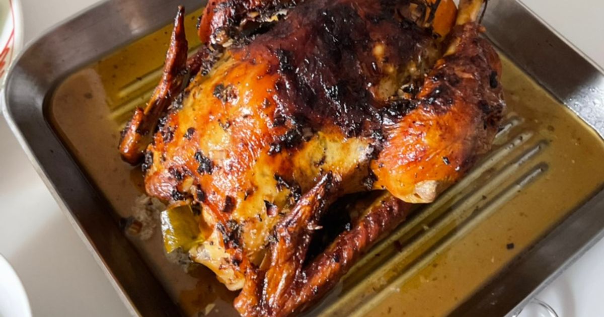 Garlic Butter Roast Chicken With Herbs Recipe By Nhat Vo