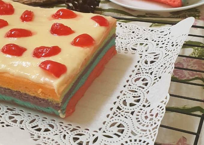 Resep Bolu Kukus Lapis Tepung Ketan Keju Mascarpone Oleh Rossy Anna