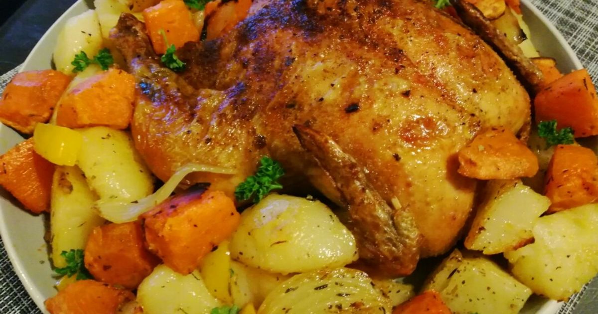 Roast Chicken And Veggies Recipe By Mary Nyemba Sithole