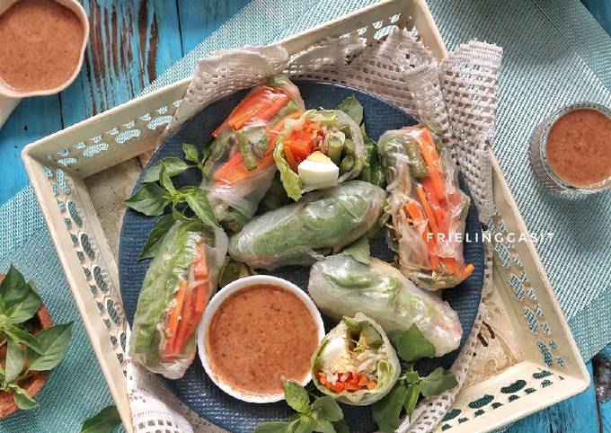 Resep Gado-Gado Rice Paper Rolls oleh Frielingga Sit - Cookpad