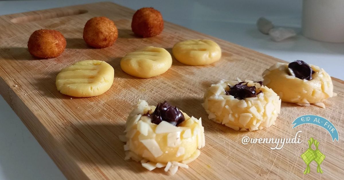 Resep 1 Adonan 3 Varian Kue Kering oleh Wenny Yudi, S.Psi, MM. - Cookpad