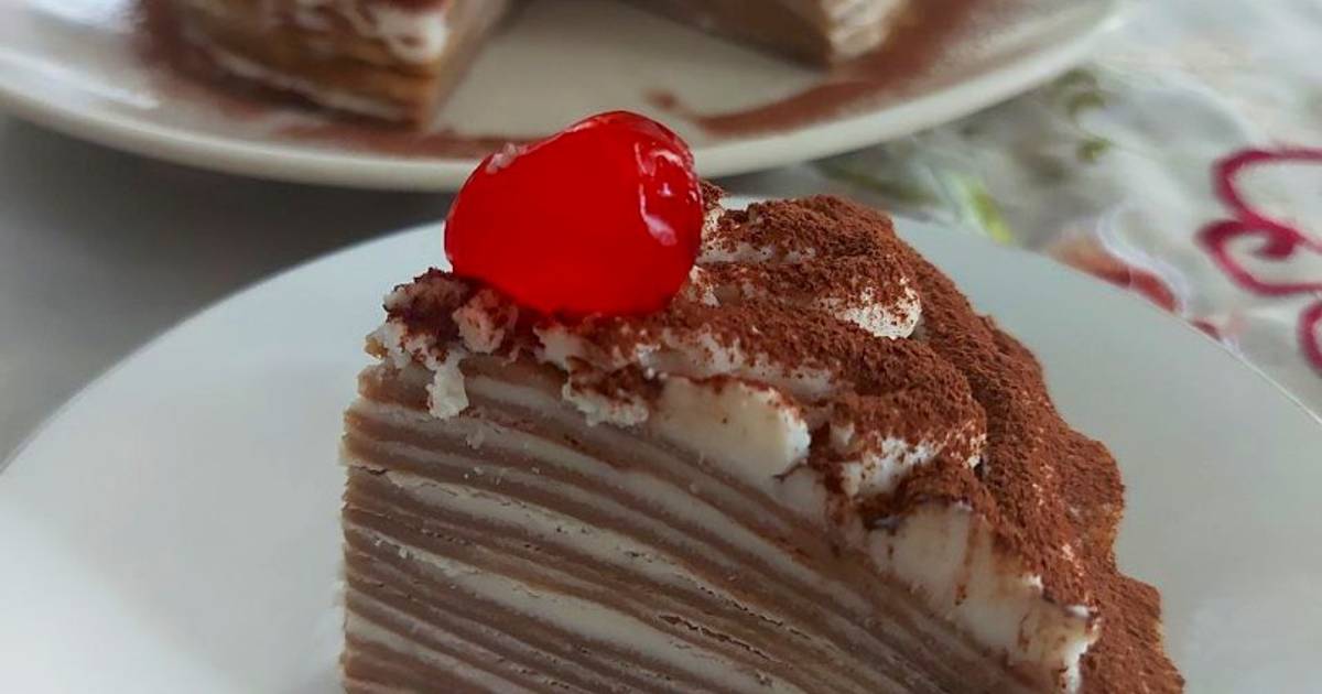 Resep Tiramisu mile crepes oleh Kartikasari Kh - Cookpad