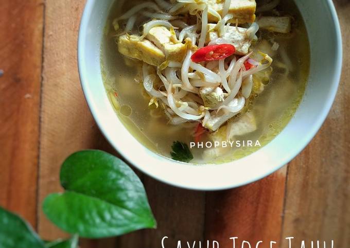 Resep Sayur Toge Tahu oleh SiRa_UmmuTsa - Cookpad