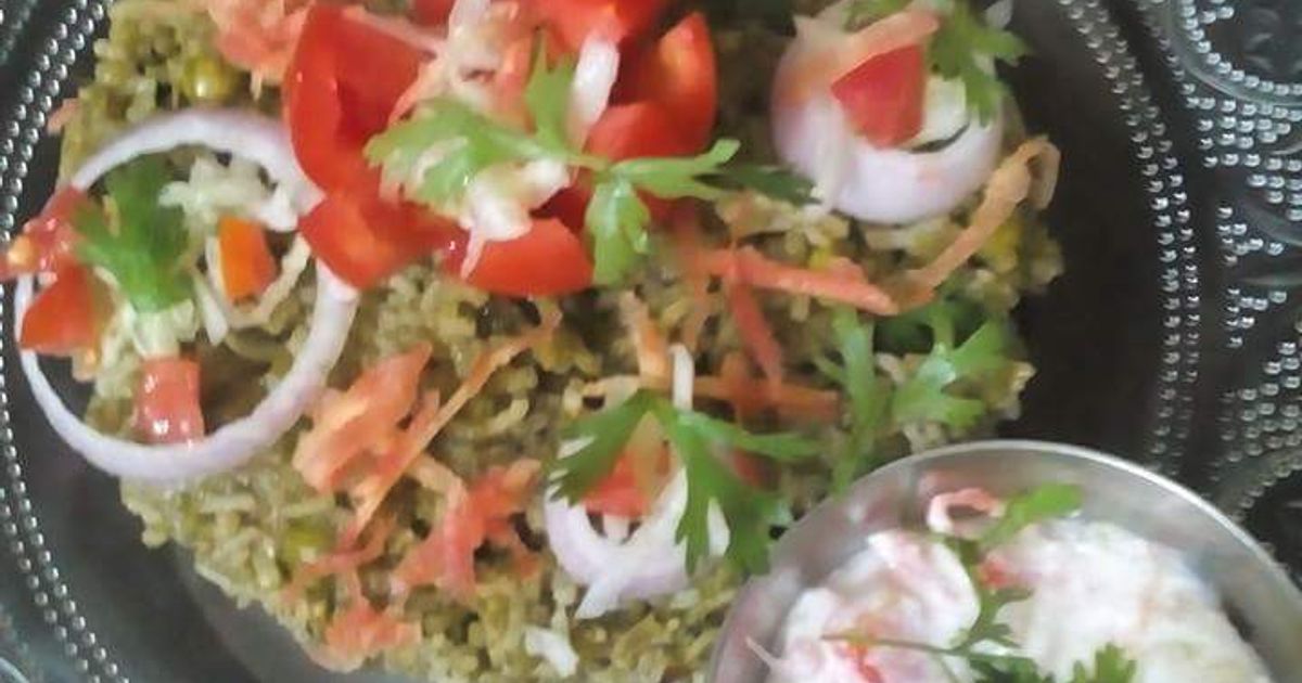 Green Veg Rice Recipe by Reena Verbey