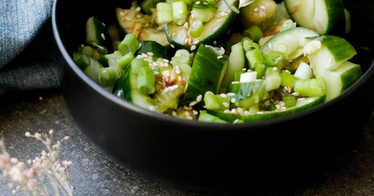 Salade de concombre asiatique de Littleredboots - Cookpad