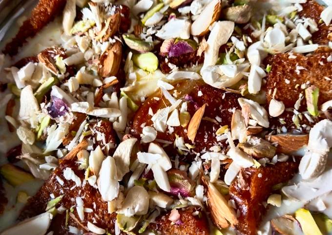 Bread desert (left over Bread) Recipe by Mahua Dutta - Cookpad