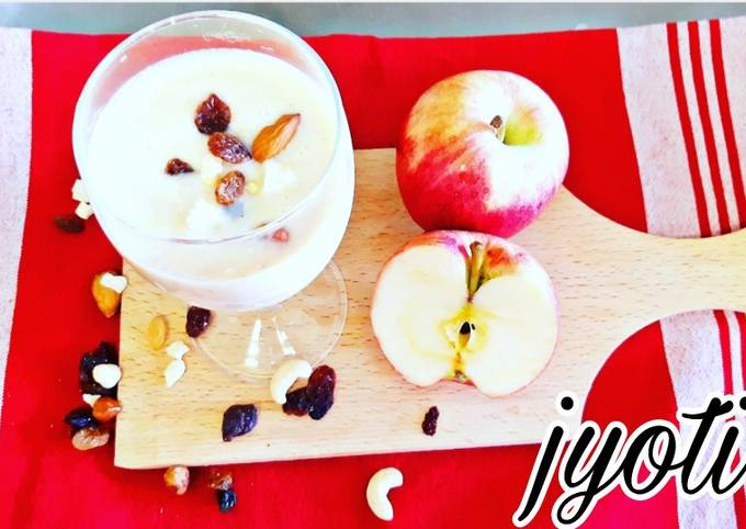 Apple Dry Fruits Shake Recipe by Jyoti Ghuge - Cookpad