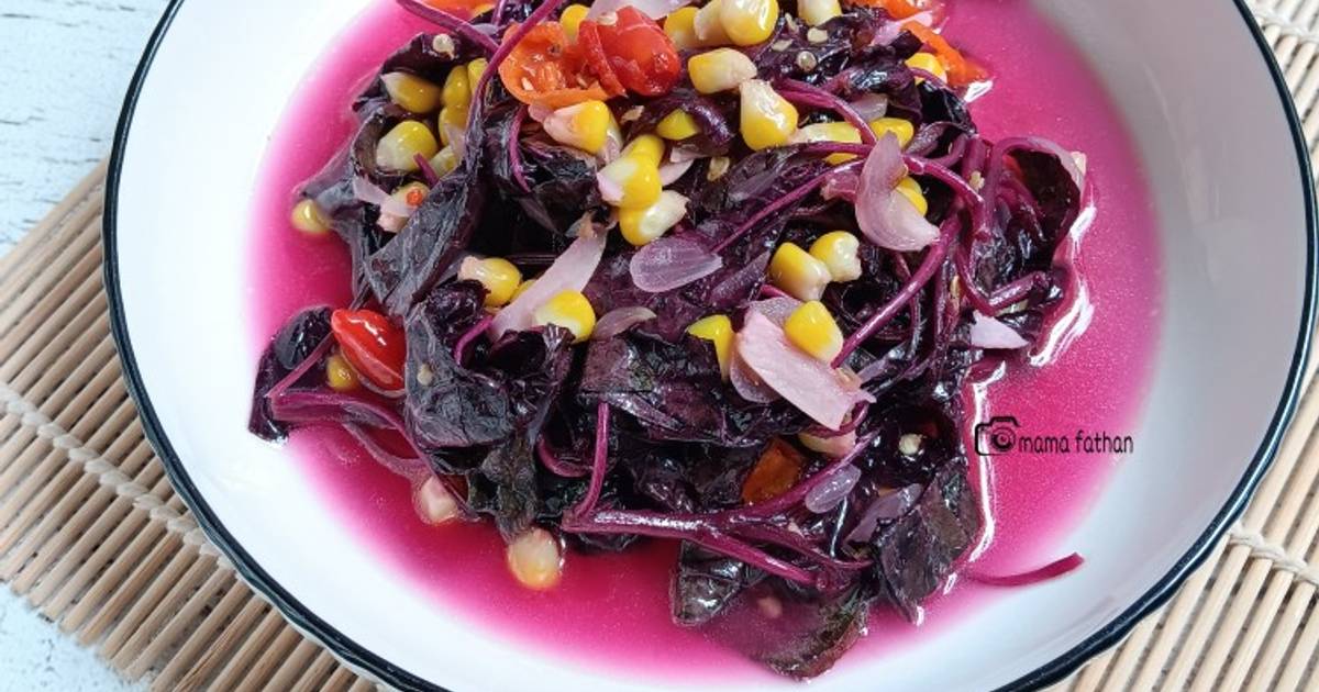 34 resep tumis bayam merah pedas enak dan mudah - Cookpad