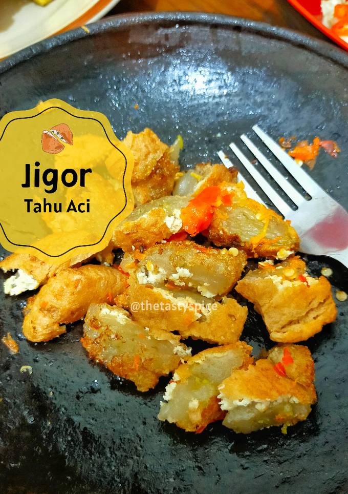 Resep 19. Jigor (Tahu Aci Goreng) oleh Drupad - Cookpad