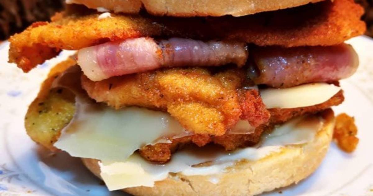 Hamburguesa de pollo Receta de Alba Fedz Valledor- Cookpad