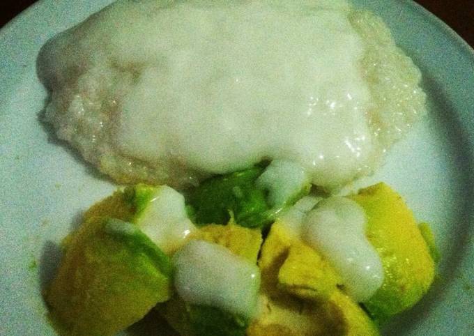 Resep Avocado sticky rice oleh Risna - Cookpad