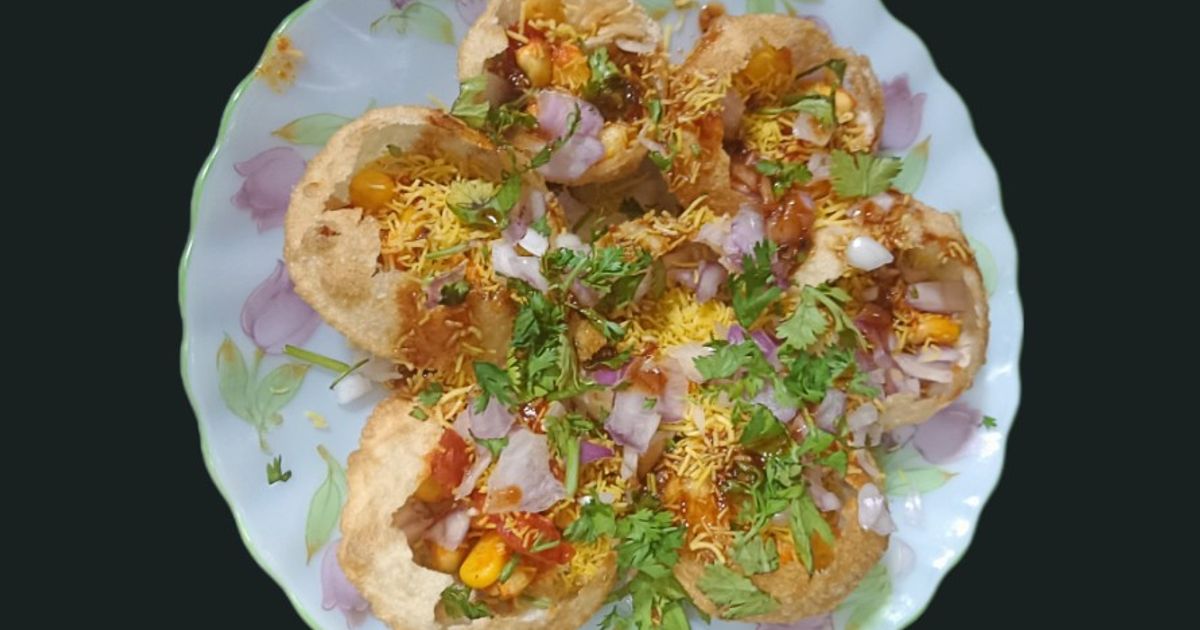 Corn Puri Chat Recipe by Nutan Shah - Cookpad