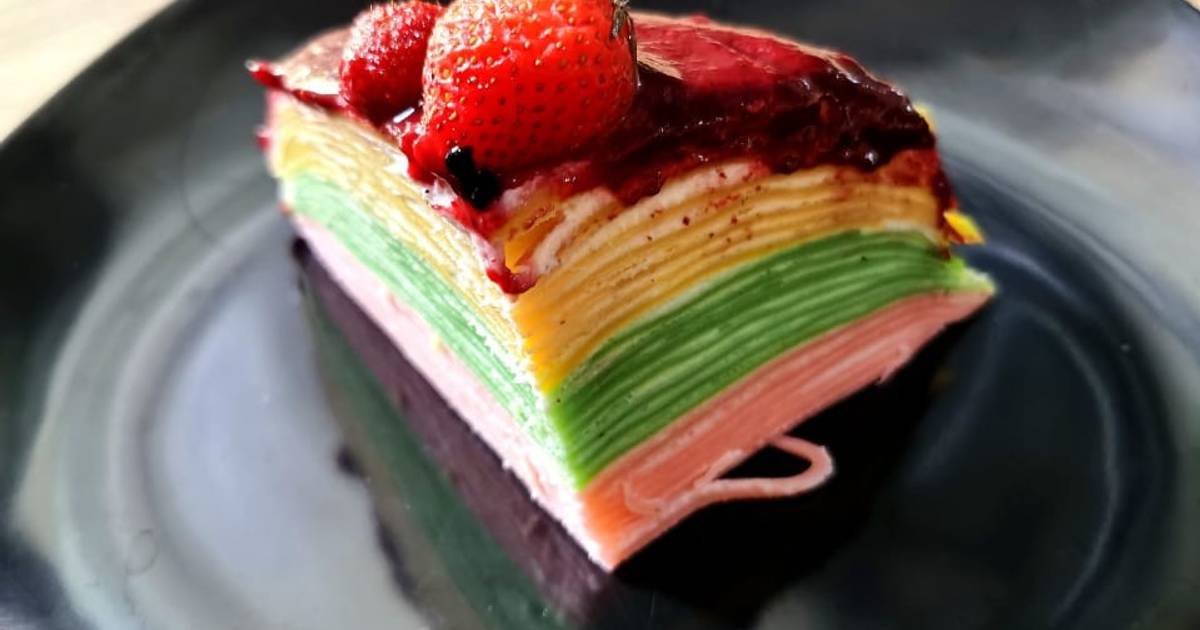 88 resep pelangi mile crepe enak dan mudah - Cookpad