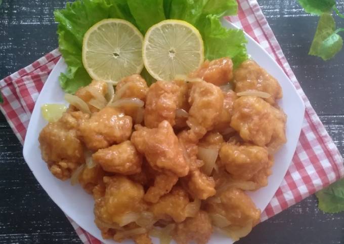 Resep Ayam Goreng Saus Lemon oleh Titisari Lesanpura - Cookpad