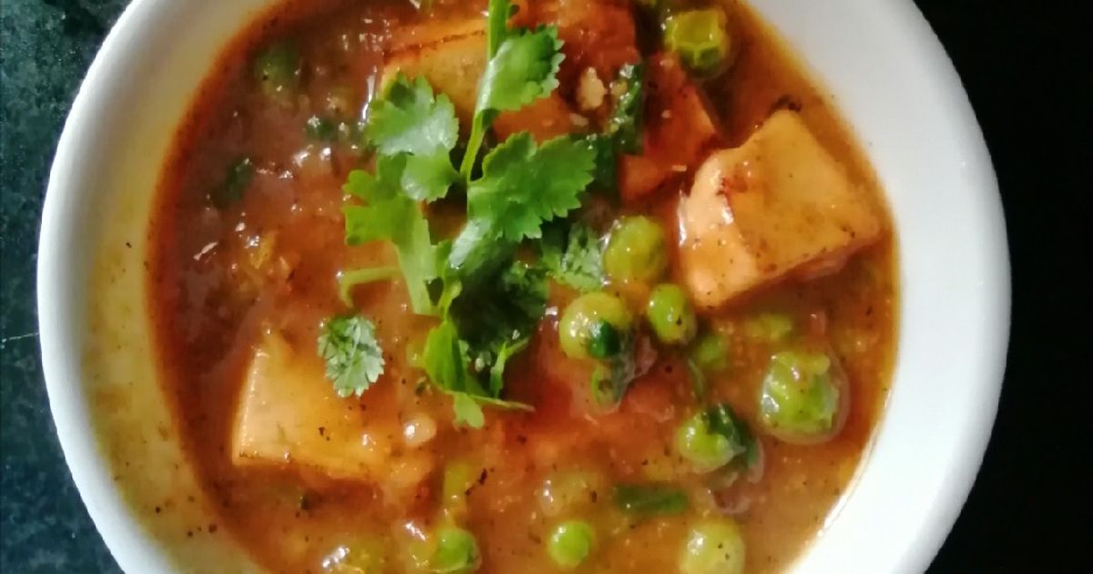 Matar Paneer Recipe by Shampa Dey Nandy - Cookpad