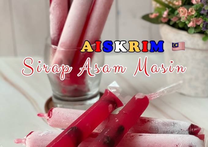Resipi Aiskrim Sirap Asam Masin 🇲🇾 oleh Sesimple Loralin - Cookpad