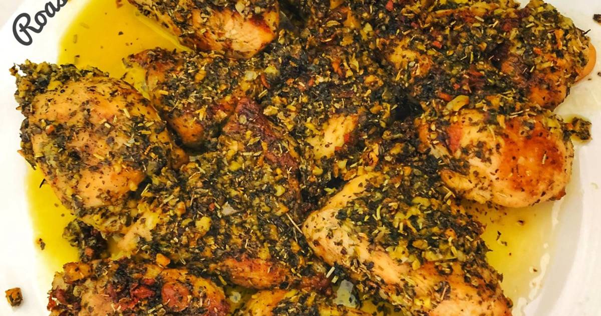 Resep Roasted Chicken / Dada Ayam Panggang (oven) oleh R H - Cookpad