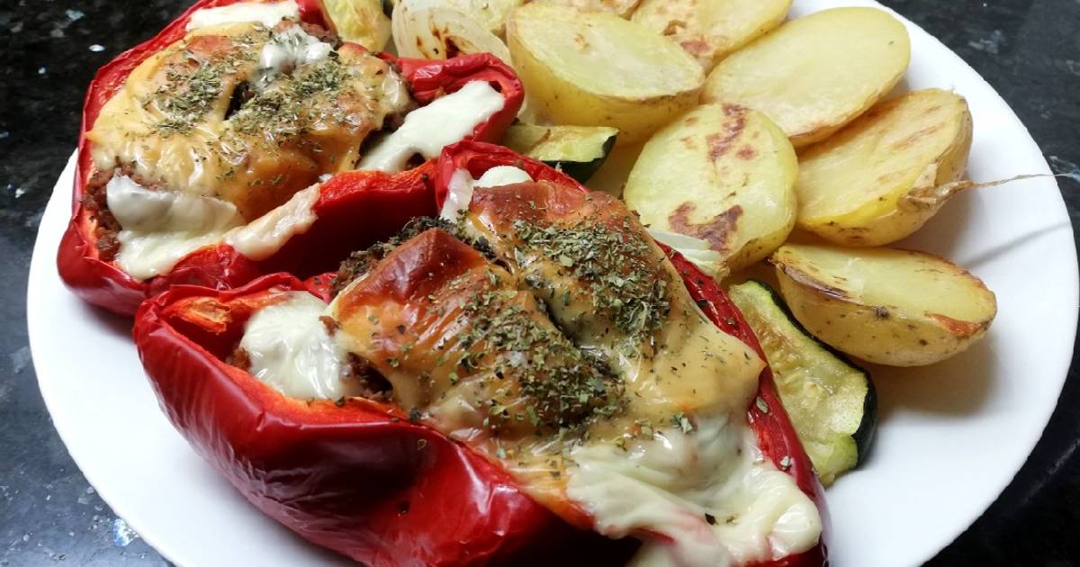 Pimiento relleno fit Receta de Marcos - Cookpad
