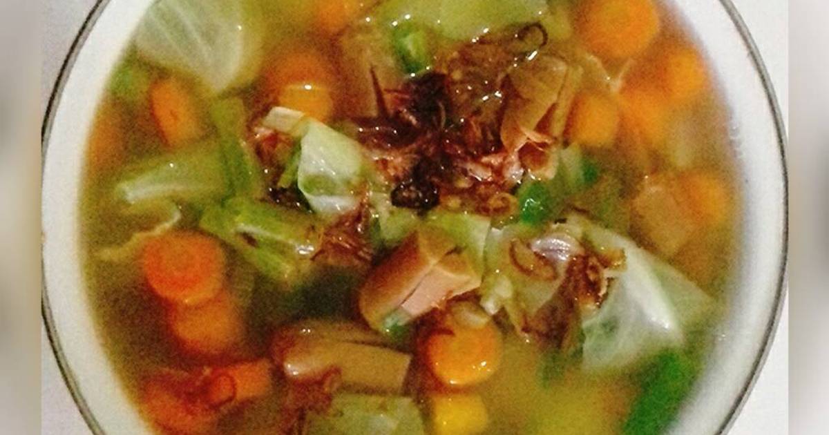 Resep Sop sayur sosis cepat kilat oleh Anindy - Cookpad
