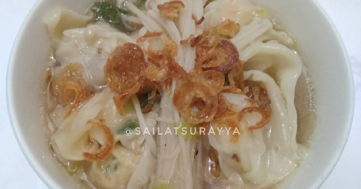 Resep Wonton Soup / Pangsit Kuah oleh Saila Tsurayya - Cookpad