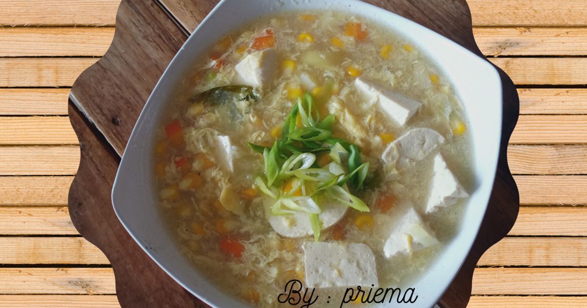 15 resep sup tahu serabut telor enak dan mudah - Cookpad