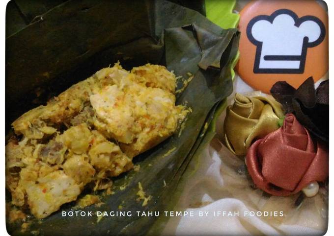 Resep Botok Daging Tahu Tempe oleh Iffah Foodies - Cookpad