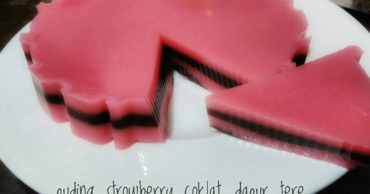 71 resep puding strawberry ekonomis enak dan mudah - Cookpad
