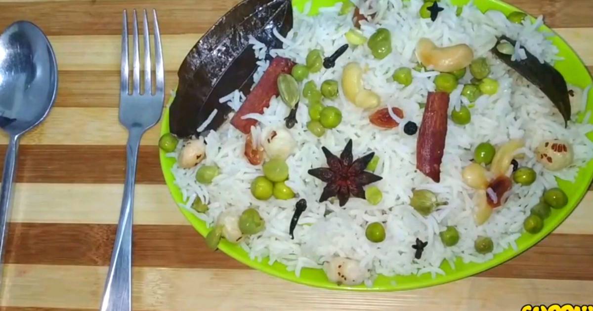 Dry fruits and matar pulao Recipe by Supriya Agnihotri Shukla - Cookpad