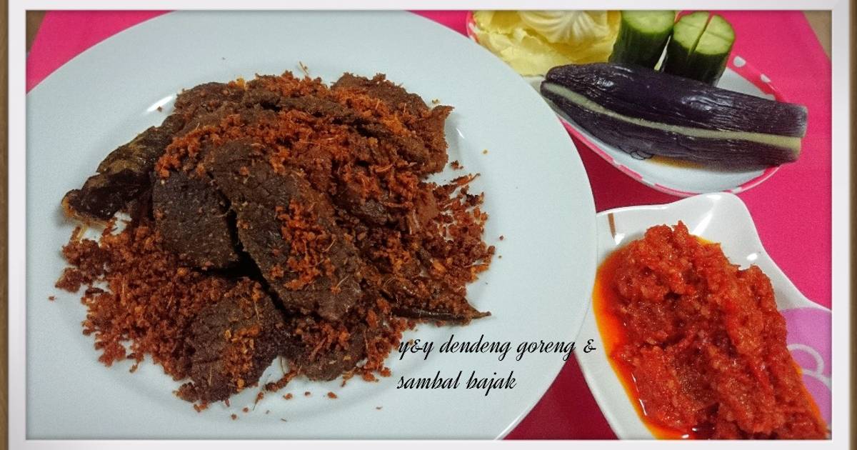 Resep Dendeng goreng & sambal bajak oleh yNy - Cookpad
