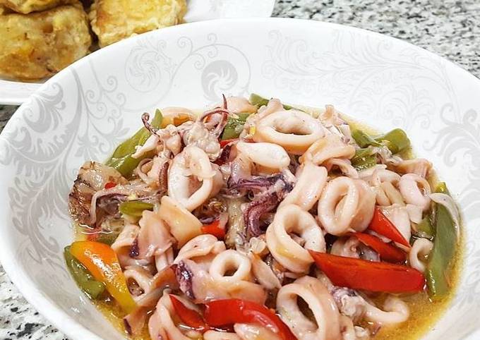 Resep Oseng cumi oleh Aulia Ardiyanti - Cookpad