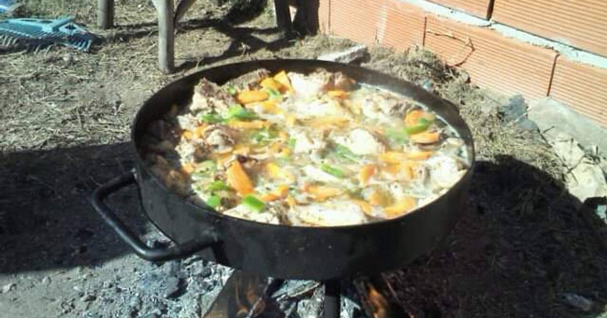Pollo con verduras al disco y cervezas Receta de Marcos S Salas- Cookpad
