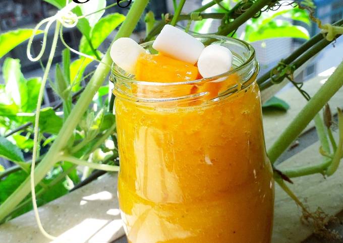 Resep Mango juice(jus mangga) oleh afa kitchen - Cookpad
