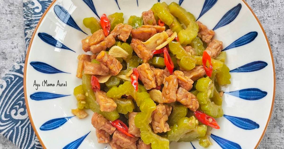 Resep Pare Oseng Tempe oleh Ayu (Mama Aura) - Cookpad