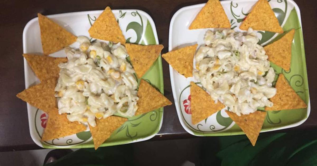 Macaroni pasta with Nachos Recipe by sasich - Cookpad