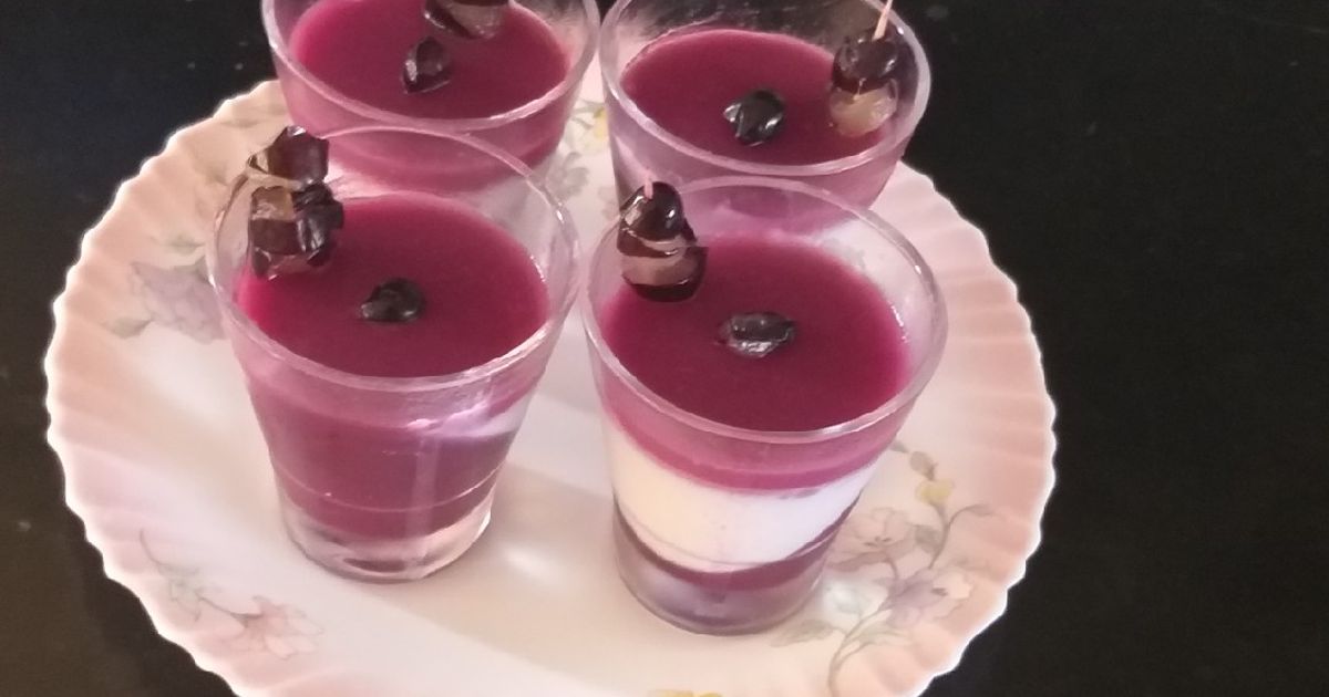 Milky Tasty Purple Pudding Recipe by Nargis shaikh Shaukat - Cookpad
