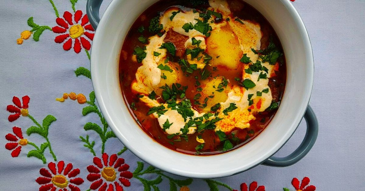 Kolbászos Bableves Krumpligombóccal 🇭🇺👌 | Sándor Roland (Mr.Soup ...