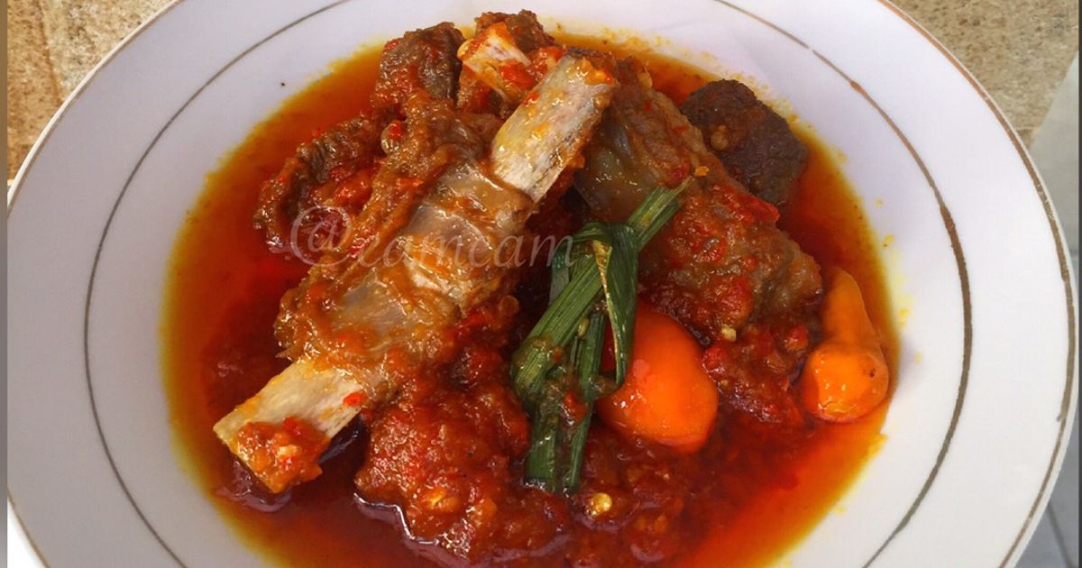 Resep Iga Kambing Balado oleh Camcam sukmaloka - Cookpad