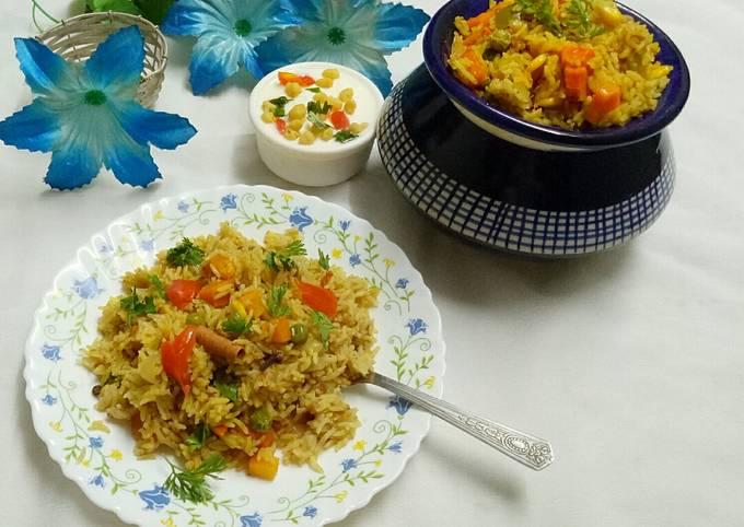 Veg pulav Recipe by Rupali Kolvekar - Cookpad