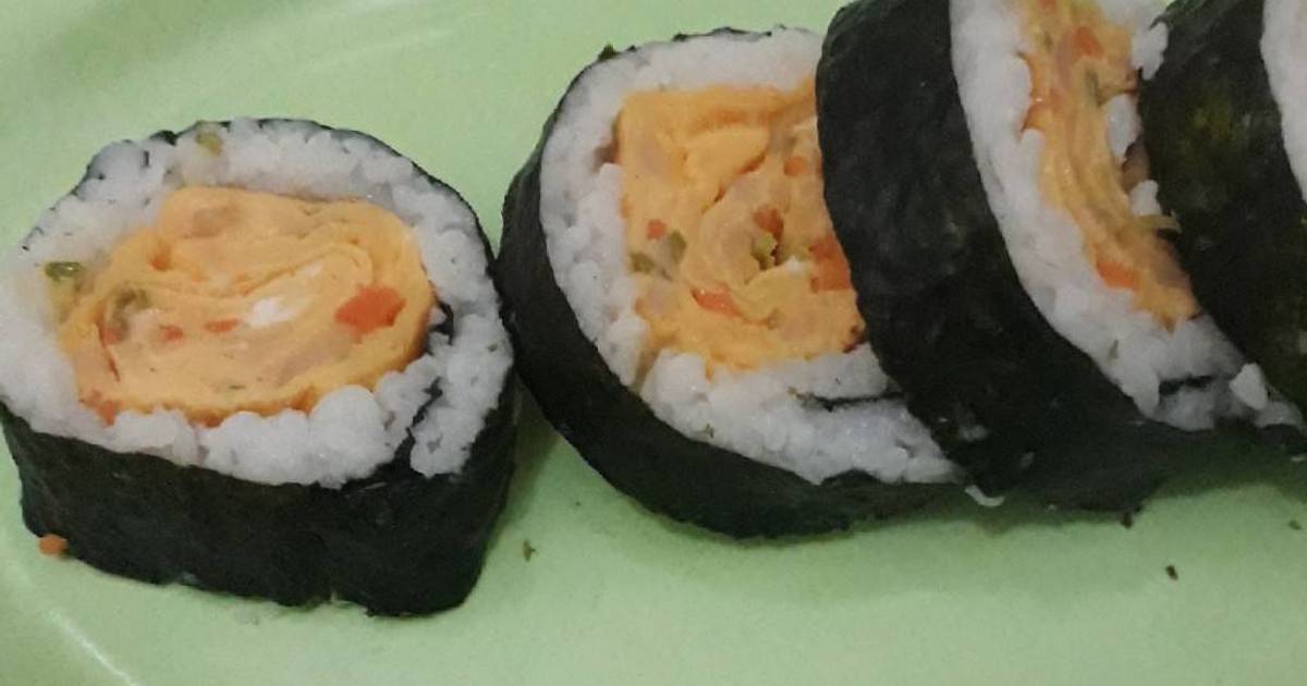 4 resep kimbab telur gulung enak dan mudah - Cookpad