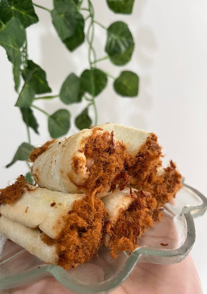 Resep Roti Tawar Gulung Abon (Floss Roll) oleh Meri Memasak - Cookpad