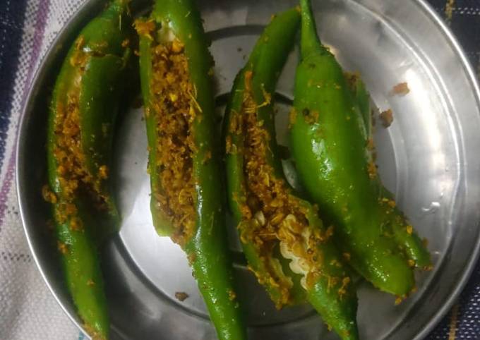 Bharwa mirch Recipe by Diya Tayal - Cookpad