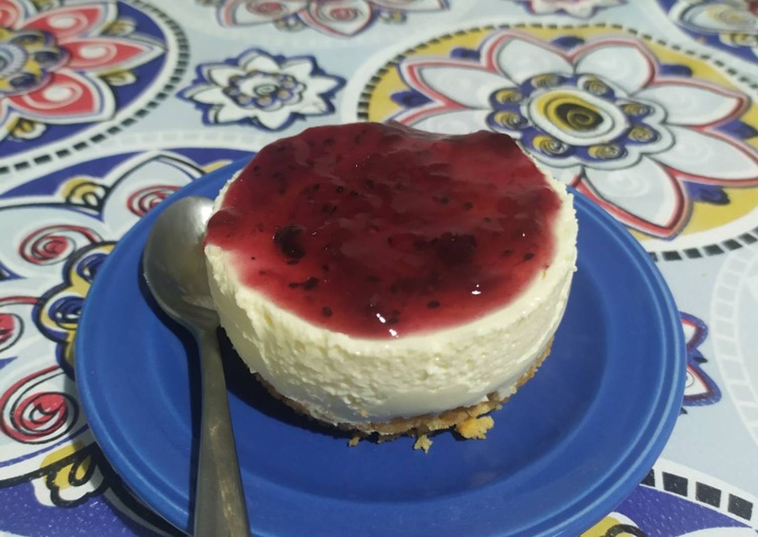 Mini cheesecake sin horno Receta de María Inés Juárez Moyano- Cookpad