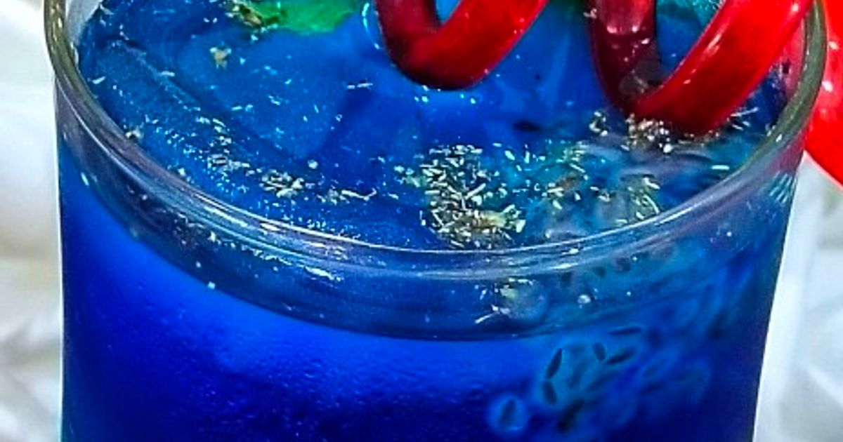 Lychee Mocktail Blue Curacao Recipe by Shazia Mudassir - Cookpad