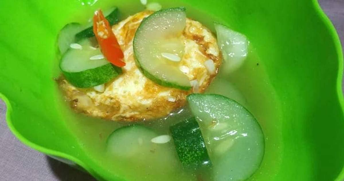 Resep Sayur timun telor kuah oleh Kasihkitchen_ - Cookpad