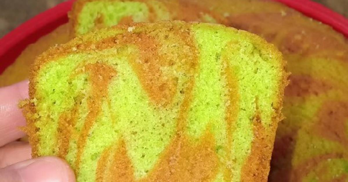 Resep Bolu marmer pandan oleh Suci Mariyah - Cookpad